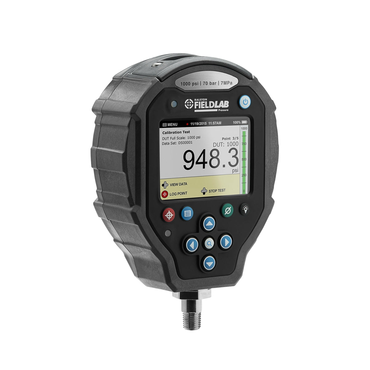 Ralston FieldLab FLP1-GR-2M, 3000 psi / 200 bar / 20 MPa, 1/4" Male NP ...